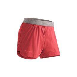 Funktionsshorts Maier Sports "Fortunit Shorty W", Damen, Gr. 40, Normalgr&ouml;&szlig;en, rot (hellrot), 100% Polyester, Hosen Funktionsshorts, Robuste Funktionsshorts aus leichtem Material
