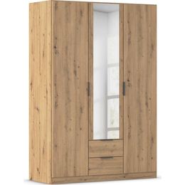 Kleiderschrank Rauch "Dreht&uuml;renschrank Schrank Garderobe Ankleide Schlafzimmer LAGOA", eiche artisan, B:136cm H:197cm T:54cm, Holzwerkstoff, Schr&auml;nke, Kleiderschrank, ger&auml;umige Schubladen, 3 Breiten, optional mit Aufsatz MADE IN GERMANY