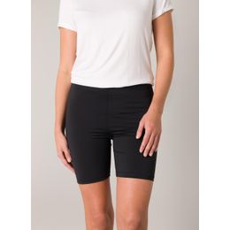 Shorts Base Level, Damen, Gr. 36, N-Gr, schwarz, Jersey, Obermaterial: 87% Polyamid, 13% Elasthan, unifarben, figurbetont ca. Mitte Oberschenkel, Hosen Shorts, Sommerhose mit hohem Bund