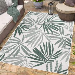 Outdoorteppich Carpet City "DUO RUG 5771", gr&uuml;n, B:160cm H:5mm L:230cm, Obermaterial: 100% Polypropylen, Teppiche, Outdoorteppich, Wendeteppich Wetterfest In- & Outdoor, Balkon, Terrasse, Wohnzimmer