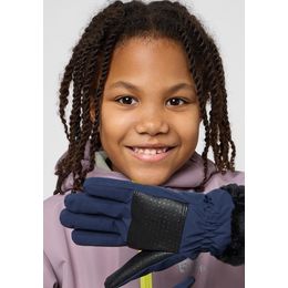 Fleecehandschuhe Jack Wolfskin "HIGHLOFT GLOVE K", Jungen, Gr. 116, blau (night, blau), Obermaterial: 92% Polyester, 8% sonstige Fasern. Futter: 100% Polyester, Handschuhe Fleecehandschuhe