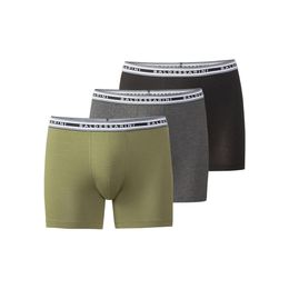 Lange Unterhose Baldessarini "Monaco", Herren, Gr. 5M, gr&uuml;n (gr&uuml;n, dunkel, melange), Single Jersey, Obermaterial: 95% Baumwolle, 5% Elasthan, meliert, unifarben, k&ouml;rpernah, Unterhosen Lange Unterhose, Breiter Bund, eng, elastisch, basic, w&auml;rmend, Baumwollmix