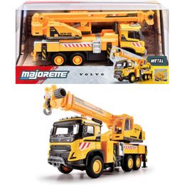 Spielzeug-Kran Majorette "Volvo FMX Truck Crane", gelb, Spielzeugfahrzeuge, KinderT:22cm, Spielzeug-Kran, T:22cm