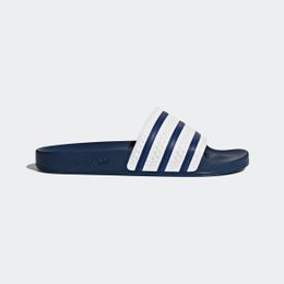 Badesandale adidas originals "ADILETTE", Damen, Gr. 47, blau (adiblu, wei&szlig;, adiblu), Synthetik, Schuhe Badesandale, Badelatschen, Topseller