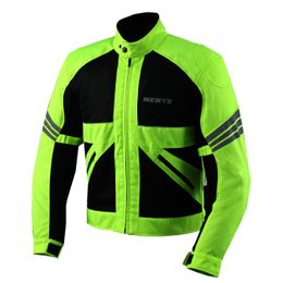Nerf Motorradjacke NERVE "Go" Gr. M, schwarz (limette, schwarz), Jacken, Herren, M, Obermaterial: 100% Polyester. Innenseite: 100% Polyester, Motorradjacke