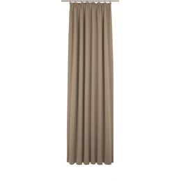 Vorhang WIRTH "Westport" Gr. 4, grau (taupe), B:132cm H:245cm, Jacquard, Polyester, Gardinen, Vorhang