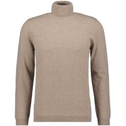Rundhalspullover Ragman, Herren, Gr. 54, braun (camel), Strick, 100% Cashmere, ohne Ausschnitt, Pullover Rundhalspullover