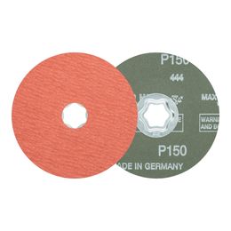 Pferd TOOLS COMBICLICK Korund Fiberscheibe &Oslash; 115 mm A-COOL150 f&uuml;r Edelstahl (64191015)