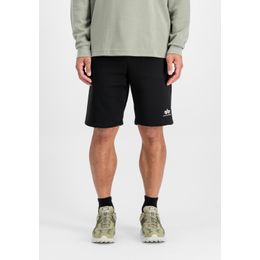 Shorts Alpha Industries "Basic Short SL II", Damen, Gr. XXL, Normalgr&ouml;&szlig;en, schwarz, Obermaterial: 80% Baumwolle, 20% Polyester, Hosen Shorts