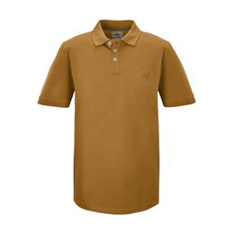 G.I.G.A. by Killtec Poloshirt "GS 5 MN PLSHRT GOTS", Herren, Gr. XXL, gelb (curry), Obermaterial: 100% Baumwolle, G.I.G.A. DX BY KILLTEC, Shirts Poloshirt, GOTS-zertifiziertes Bio-Baumwoll-Polo mit dezenter Stickerei