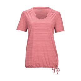 T-Shirt Killtec "KOS 46 WMN TSHRT", Damen, Gr. 38, rosa (ros&eacute;), Obermaterial: 93% Polyester, 7% Elasthan, Rundhals, Shirts T-Shirt, Schnelltrocknend, feuchtigkeitstransportierend, verstellbarer Saum