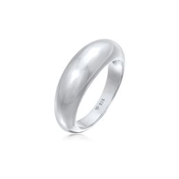 Siegelring Elli Premium "Ring Bandring Stapelring Chunky 925er Silber" Gr. 58, silber, Fingerringe, Damen, 58, ohne Stein, Silber 925 (Sterlingsilber), 7mm, Siegelring