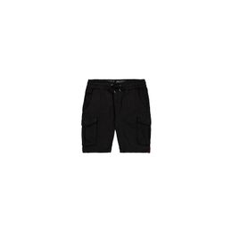 Shorts Alpha Industries "Cotton Twill Jogger Short", Herren, Gr. M, Normalgr&ouml;&szlig;en, schwarz, Obermaterial: 98% Baumwolle, 2% Elastan, Hosen Shorts