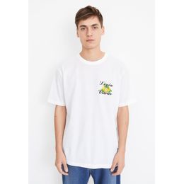 Only & Sons T-Shirt ONLY & SONS "ONSKEANE RLX SS PRINT TEE NOOS", Herren, Gr. S, wei&szlig; (hellwei&szlig; print:limon), Jersey, Obermaterial: 100% Baumwolle, bedruckt, relaxed fit normal, Rundhals, Shirts T-Shirt