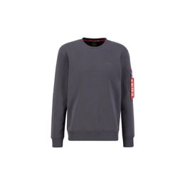 Sweater Alpha Industries "Air Force Sweater", Herren, Gr. S, grau (vintage grau), Obermaterial: 80% Baumwolle, 20% Polyester, regular fit, Sweatshirts Sweater