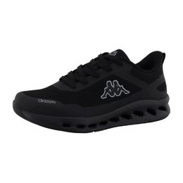 Sneaker Kappa "RENA", Herren, Gr. 46, schwarz, uni, Synthetik, Schuhe Sneaker