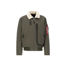 Bomberjacke Alpha Industries "DA-3 Bomber", Herren, Gr. XXL, gr&uuml;n (schwarz olive), Obermaterial: 65% Baumwolle, 35% Nylon, Jacken Bomberjacke