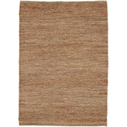 Teppich CarpetFine "Nala, Juteteppich aus Naturfaser", beige, B:80cm H:9mm L:150cm, Jute, Teppiche, Teppich, aus 100% Jute, viele Gr&ouml;&szlig;en und Formen, quadratisch, rund, L&auml;ufer