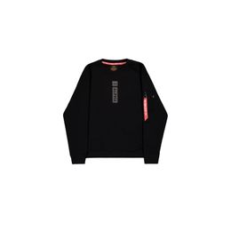Sweater Alpha Industries "Alpha PP Sweatshirt", Damen, Gr. M, schwarz, Obermaterial: 80% Baumwolle, 20% Polyester, regular fit, Sweatshirts Sweater