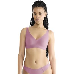 B&uuml;gelloser BH Sloggi "ZERO Feel 2.0 Soft bra", Damen, Gr. S, N-Gr, lila, Single Jersey, Obermaterial: 76% Polyamid, 24% Elasthan, BHs B&uuml;gelloser BH, nahtlos und unsichtbar