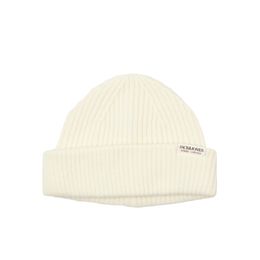 Jack & Jones Beanie JACK & JONES "JACPREM WOOL BEANIE NOOS", Herren, wei&szlig; (antique wei&szlig;), Strick, Wolle, unifarben, M&uuml;tzen Beanie