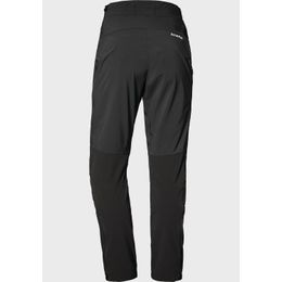 Sch&ouml;ffel Outdoorhose SCH&Ouml;FFEL "Hybrid Pants Tree Run L", Damen, Gr. 46, Normalgr&ouml;&szlig;en, schwarz (9990, schwarz), Oberstoff Rumpf oben: Aussenseite: 88% Polyester, Aussenseite: 12% Elasthan, Innenseite: 100% Polyester; (Membran: Polyurethan); Oberstoff: 68% Nylon, 21% Polyester, 11% Elasthan, Hosen Outdoorhose