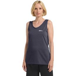 Tanktop Jack Wolfskin "CROSSTRAIL TANK W", Damen, Gr. S, grau (graphite), Obermaterial: 100% Polyester, Tops Tanktop