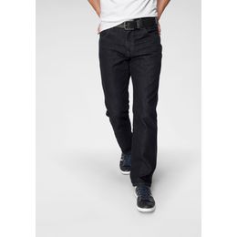 Stretch-Jeans Wrangler, Herren, Gr. 36, L&auml;nge 30, blau (rinsewash), Denim/Jeans, Obermaterial: 78% Baumwolle, 22% Elastomultiester, normal lang, Jeans Stretch-Jeans