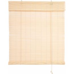 Seitenzugrollo Liedeco "Bambus" Gr. 4, beige (naturfarben), B:90cm H:240cm, Bambus, Rollos, Seitenzugrollo, Bambusrollo