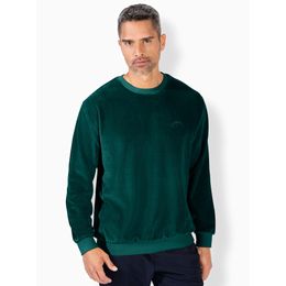 Sweatshirt Catamaran, Herren, Gr. 52/54, gr&uuml;n (tannengr&uuml;n), 80% Baumwolle, 20% Polyester, unifarben, Rundhals, Sweatshirts Sweatshirt