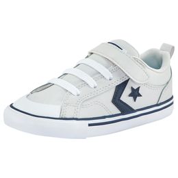 Sneaker Converse "PRO BLAZE STRAP LEATHER EASY ON", Jungen, Gr. 26, barely grau, navy, wei&szlig;, Leder, Schuhe Sneaker