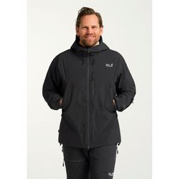Skijacke Jack Wolfskin "FLOWLINE PRO 2L INS JKT M", Herren, Gr. M (50), schwarz, Obermaterial: 100% Polyester. F&uuml;llung: 100% Polyester. Futter: 100% Polyester, Jacken Skijacke
