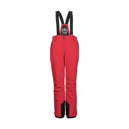 Skihose Killtec "KSW 249 WMN SKI PNTS", Damen, Gr. 36, Normalgr&ouml;&szlig;en, rot, Obermaterial: 100% Polyester;Futter: 100% Polyester;F&uuml;llung: 100% Polyester, Hosen Skihose, Wasser- und winddicht, abnehmbare Tr&auml;ger, verstellbare Taille