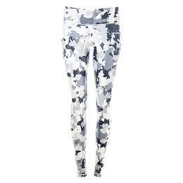 Leggings WINSHAPE "AEL102-Military", Damen, Gr. XXL, Normalgr&ouml;&szlig;en, gr&uuml;n (camo wei&szlig;), 80% Polyester, 20% Elasthan, Hosen Leggings, mit Kompressionseffekt