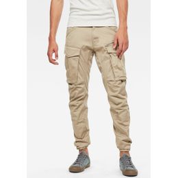 G-Star Raw Cargohose G-STAR "Rovic Zip 3D Tapered Pant", Herren, Gr. 32, L&auml;nge 34, beige, Web, Obermaterial: 97% Baumwolle, 3% Elasthan, unifarben, normal lang, Hosen Cargohose, Tapered Fit