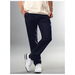 Jerseyhose TRIGEMA "TRIGEMA Freizeithose aus 100% Baumwolle", Herren, Gr. M, US-Gr&ouml;&szlig;en, blau (navy), Web, 100% Baumwolle, Hosen Jerseyhose