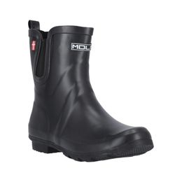 Gummistiefel MOLS "Silverwater W", Damen, Gr. 40, schwarz, Naturkautschuk, Schuhe Gummistiefel, wasserdicht