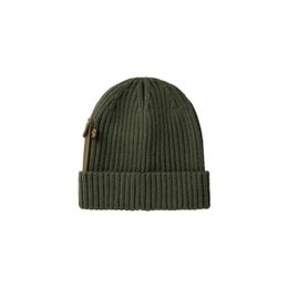 Skim&uuml;tze Alpha Industries "Utility Beanie", Herren, Gr. onesize, gr&uuml;n (schwarz olive), Obermaterial: 100% Polyacryl, M&uuml;tzen Skim&uuml;tze