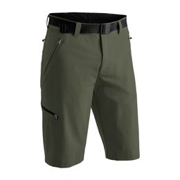 Bermudas Maier Sports "Nil Bermuda", Damen, Gr. 56, Normalgr&ouml;&szlig;en, gr&uuml;n (moosgr&uuml;n), 90% Polyamid, 10% Elasthan, Hosen Bermudas, kurze Herren Wanderhose, moderne Outdoor-Bermuda, Trekkinghose