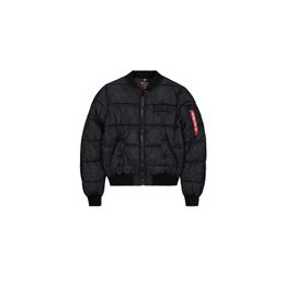 Bomberjacke Alpha Industries "MA-1 Puffer Bomber", Damen, Gr. S, schwarz, Obermaterial: 100% Polyester; Futter: 100% Polyester; F&uuml;llung: 100% Polyester, Jacken Bomberjacke