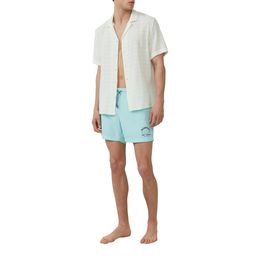 Strandshorts s.Oliver, Herren, Gr. L, N-Gr, turquise, Obermaterial: 100% Polyester, bedruckt, regular fit ca. Mitte Oberschenkel, Hosen Strandshorts, Sommerhose mit elastischem Bund