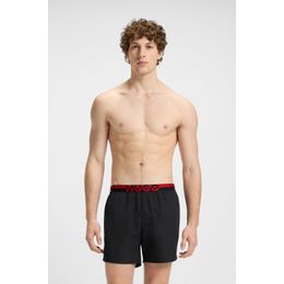Badeshorts HUGO UNDERWEAR "TAPI", Herren, Gr. XXL, N-Gr, schwarz (schwarz 001), Microfaser, Obermaterial: 100% Polyester, Badehosen Badeshorts, elastischer Bund, schnelltrocknend