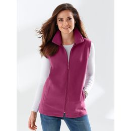 Fleeceweste Classic Basics, Damen, Gr. 48, pink (fuchsia), 100% Polyester, unifarben, Westen Fleeceweste