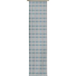 Schiebegardine WIRTH "Laufenberg" Gr. 4, blau, B:60cm H:245cm, Jacquard, Baumwolle, Polyester, Gardinen, Schiebegardine