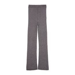 Leggings s.Oliver JUNIOR, M&auml;dchen, Gr. 170/176, N-Gr, lila (plum), Strick, Obermaterial: 52% Viskose, 27% metallisierte Fasern, 21% Polyamid, metallisierte Fasern, unifarben, k&ouml;rpernah lang, Hosen Leggings, mit metallisierten Fasern, in Rippstrick-Optik