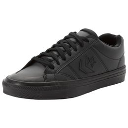 Sneaker Converse "SPORT CASUAL FAUX LEATHER", Herren, Gr. 40,5, schwarz (schwarz, schwarz, total eclipse), Synthetik, Schuhe Sneaker