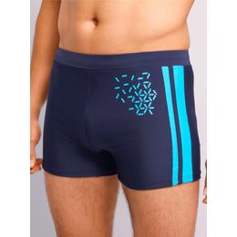 Badehose, Herren, Gr. 6, Normalgr&ouml;&szlig;en, blau (marine), Elasthan, Polyamid, Badehosen Badehose