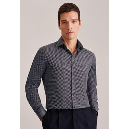 Businesshemd Seidensticker "Slim", Herren, Gr. 37, normale &Auml;rmell&auml;ngen, gr&uuml;n, 96% Polyamid/Nylon 4% Elastan, slim fit, 2-Knopf-Manschette, Hemden Businesshemd, Slim Langarm Kentkragen Druck