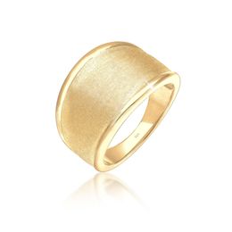 Silberring Elli "Ring Basic Matt Trend Silber 925 Sterling Silber" Gr. 58, gold, Fingerringe, Damen, 58, Silber 925 (Sterlingsilber), Silberring
