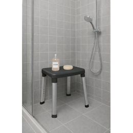 Dusch- und Badhocker Bischof "Splash", anthrazit, B:42cm H:52cm T:34cm, Duschhocker, Dusch- und Badhocker, rutschfester Stand, T&Uuml;V/GS gepr&uuml;ft